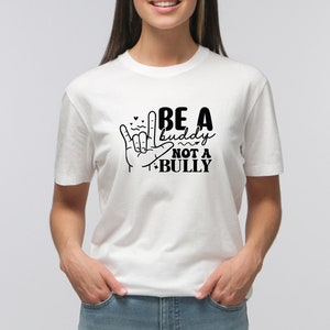 Be A Buddy Not A Bully Svg, Pink Shirt Day Svg, Friends Svg, Anti Bully ...