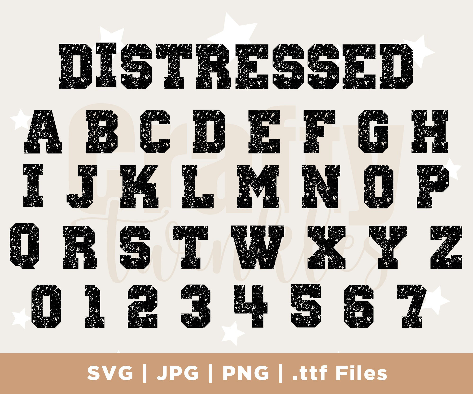 Distressed Font Svg Distressed Alphabet Svg Distressed - Etsy México