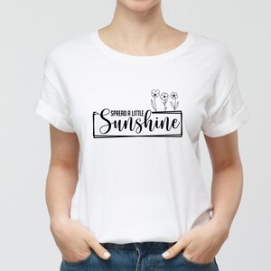 Spread a Little Sunshine SVG, Summer Sunshine Svg, Flower Sunshine SVG ...