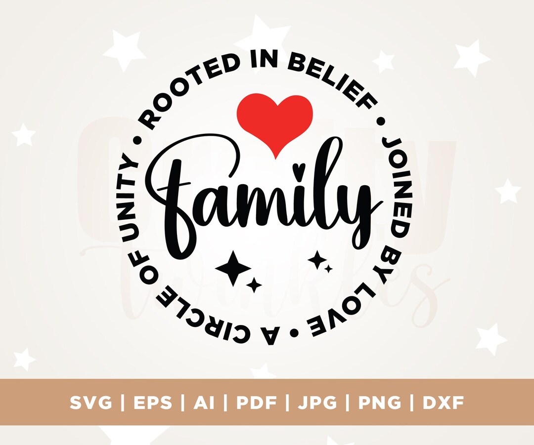 Family A Circle of Strength Svg, Family Quote Svg, Cricut, Png, Svg ...