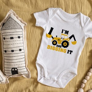 I'm 1 and Digging It Svg, Construction Svg, 1st Year Birthday Svg ...