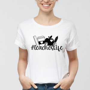 Teacher Life Svg, Cut File, Cricut, Commercial Use, Silhouette, DXF ...