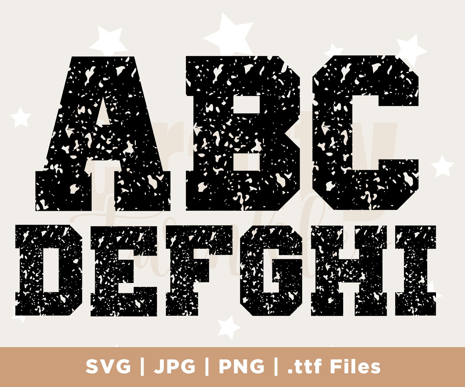 Distressed Font SVG, Grunge Alphabet Number Set (ttf, Png, Dxf) - Etsy