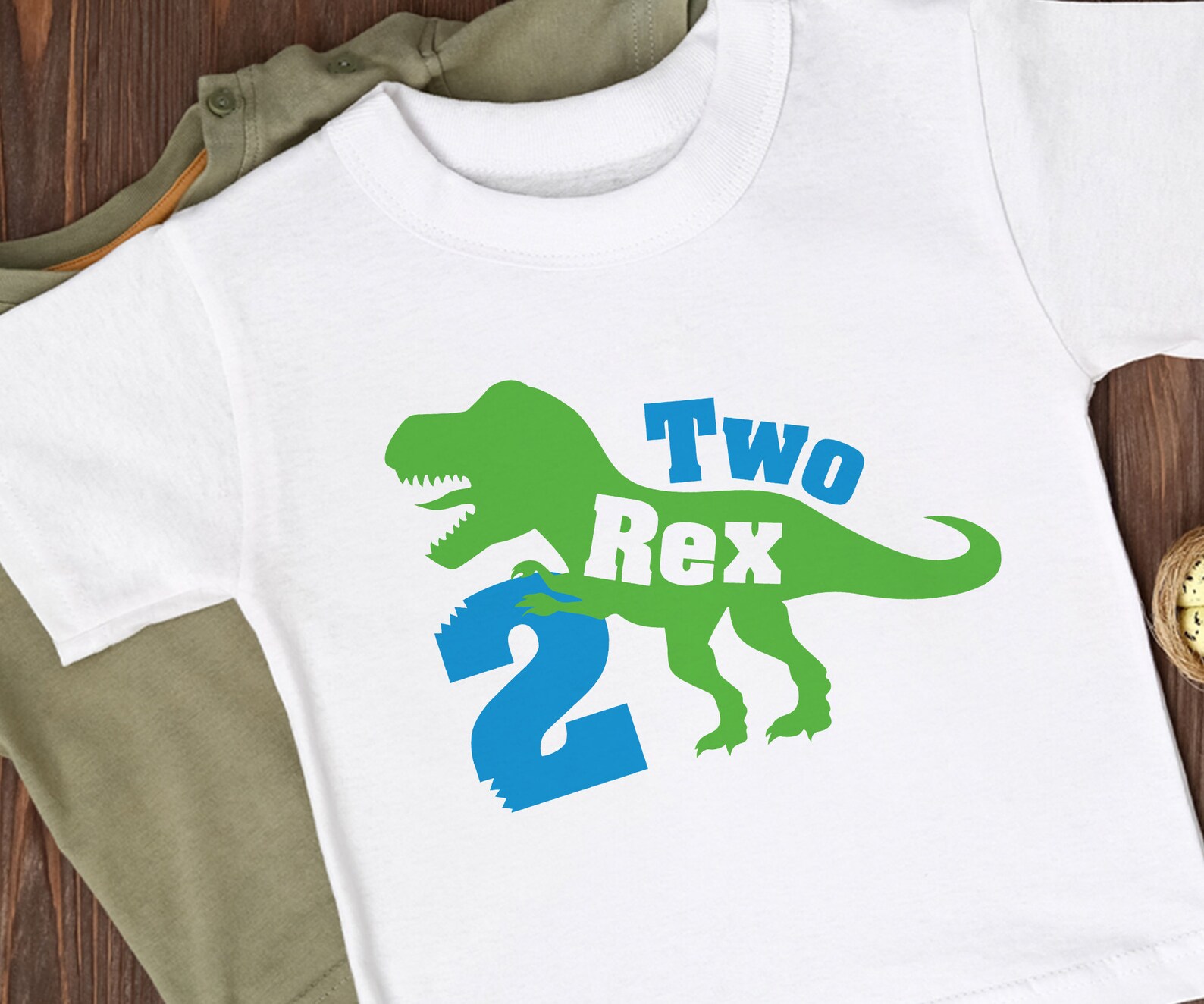 Two Rex Svg 2nd Birthday Svg Dinosaur Birthday Svg Dxf Eps - Etsy