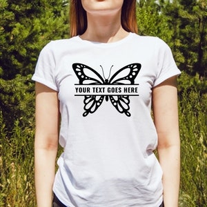 Butterfly SVG, Butterfly Split Monogram PNG, Butterfly Clipart ...