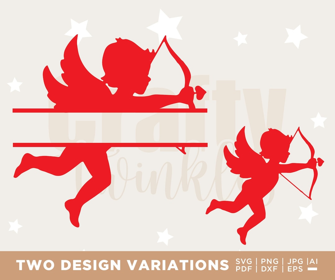 Cupid SVG, Valentines Day Svg, Love Svg, Name Frame, Digital Download ...