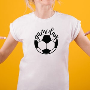 Game Day Design SVG, Soccer Ball, Cut File for Shirt, for Cutting ...