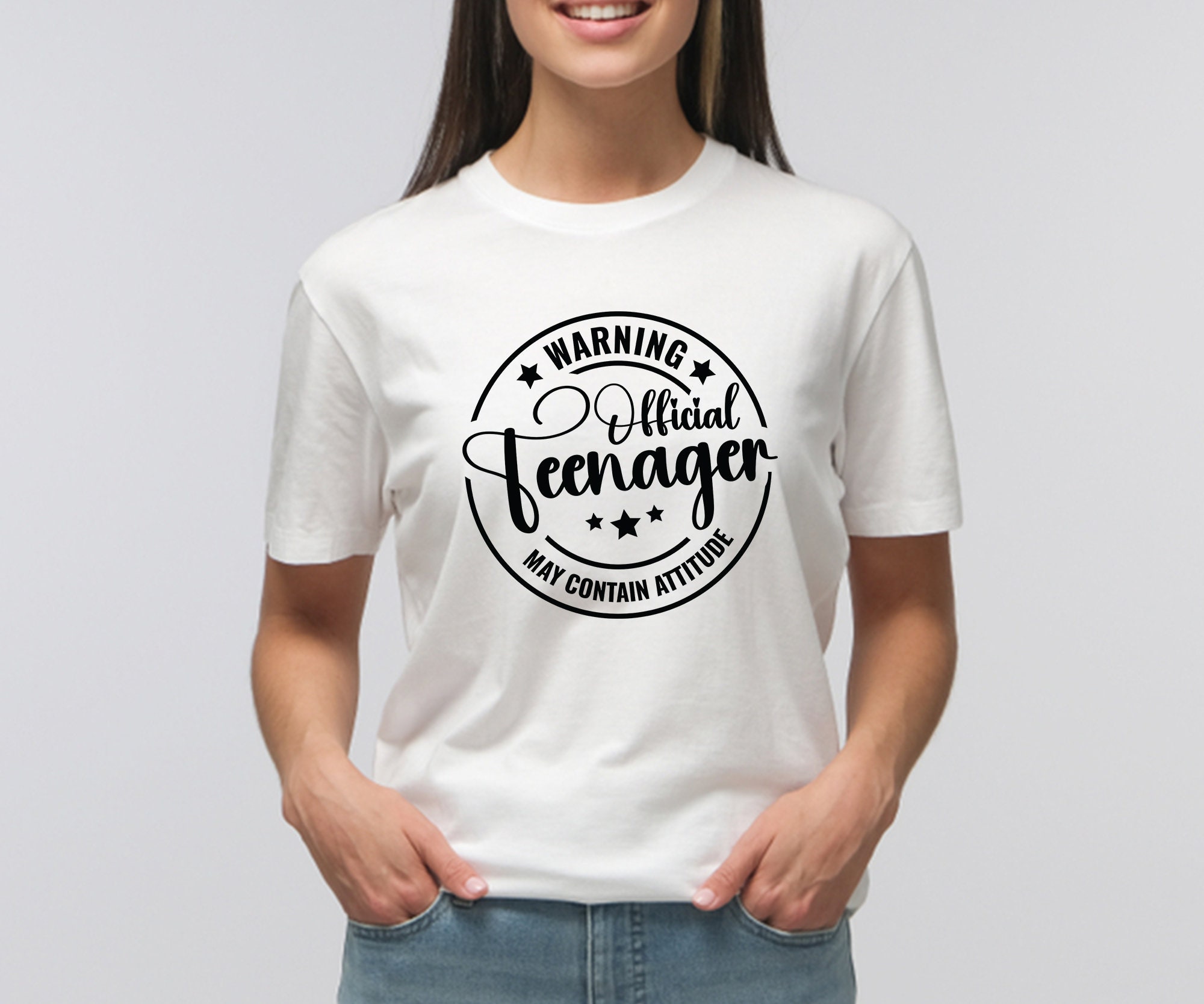 Warning Official Teenager Svg Official Teenager Svg 13th - Etsy