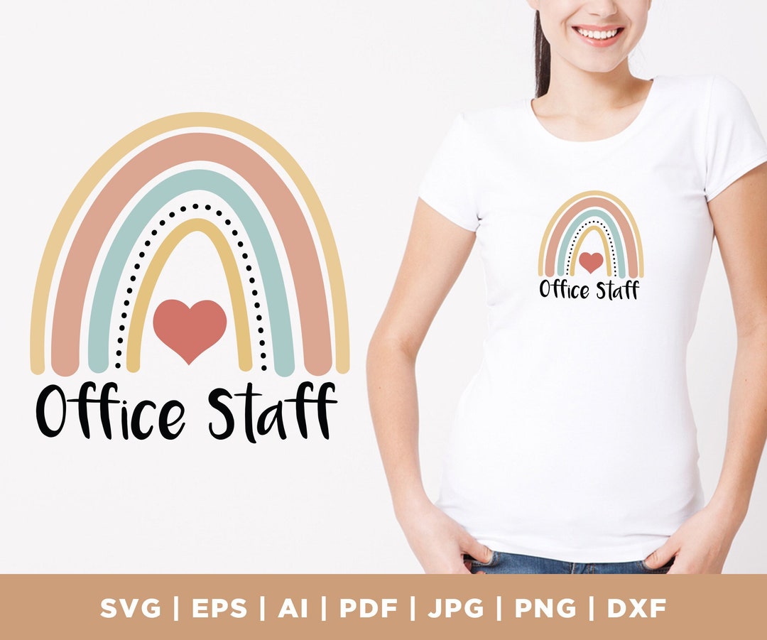 Office Staff Svg School Svg Rainbow Svg Office Shirt Svg - Etsy Canada