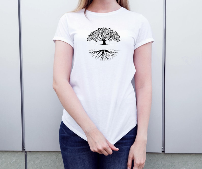 Split Tree Monogram SVG, Split Monogram Tree of Life, SVG Cut File ...