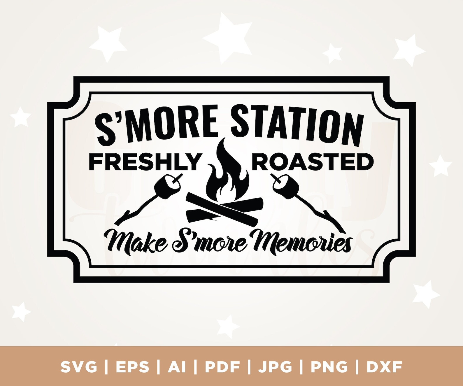 Making Smore Memories SVG, Camping Svg, Smores Svg, Smore Station Svg ...