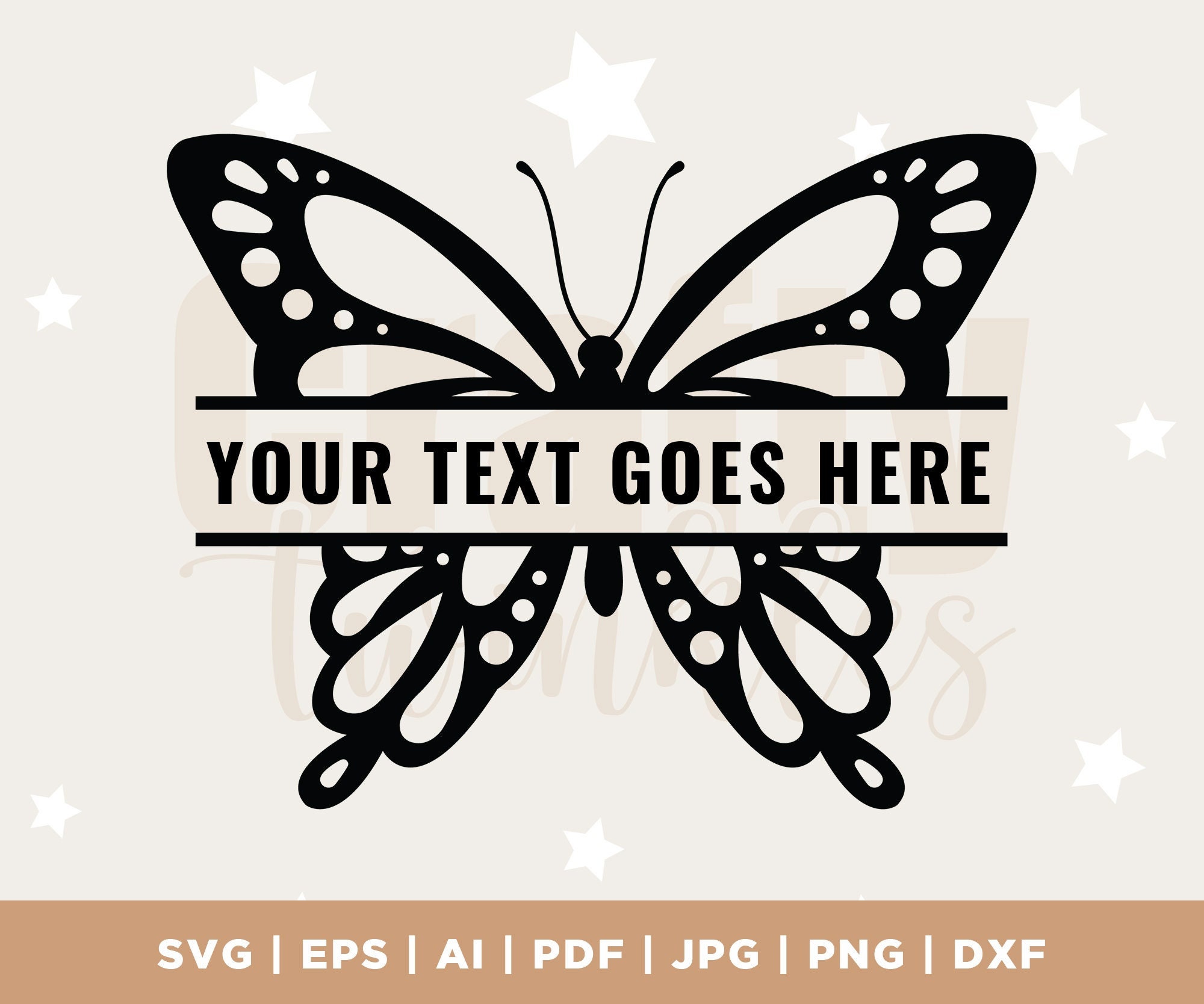 Butterfly SVG Butterfly Split Monogram PNG Butterfly - Etsy Australia