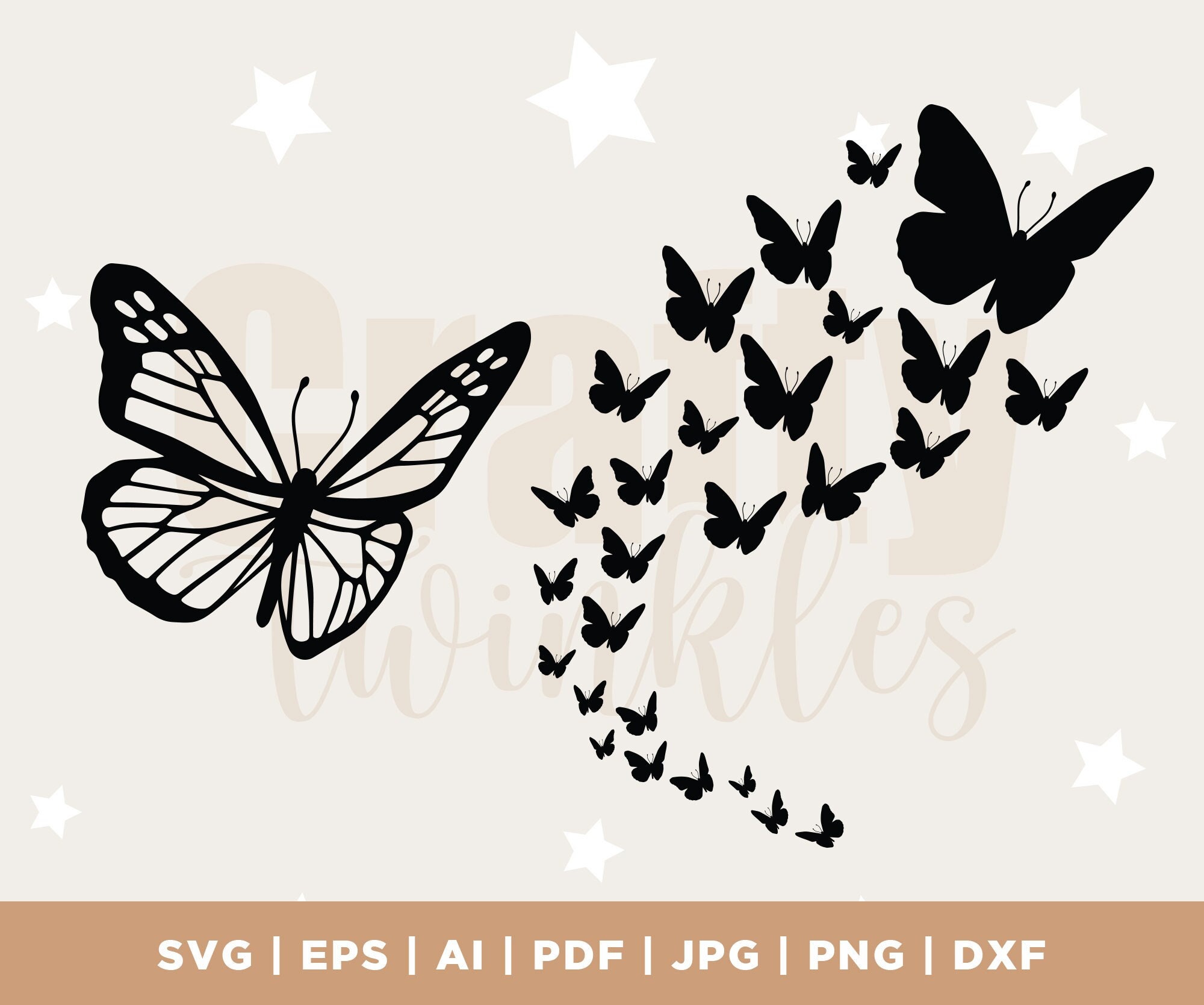Butterfly SVG Flying Butterflies SVG Butterfly Silhouette - Etsy