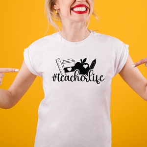 Teacher Life Svg, Cut File, Cricut, Commercial Use, Silhouette, DXF ...
