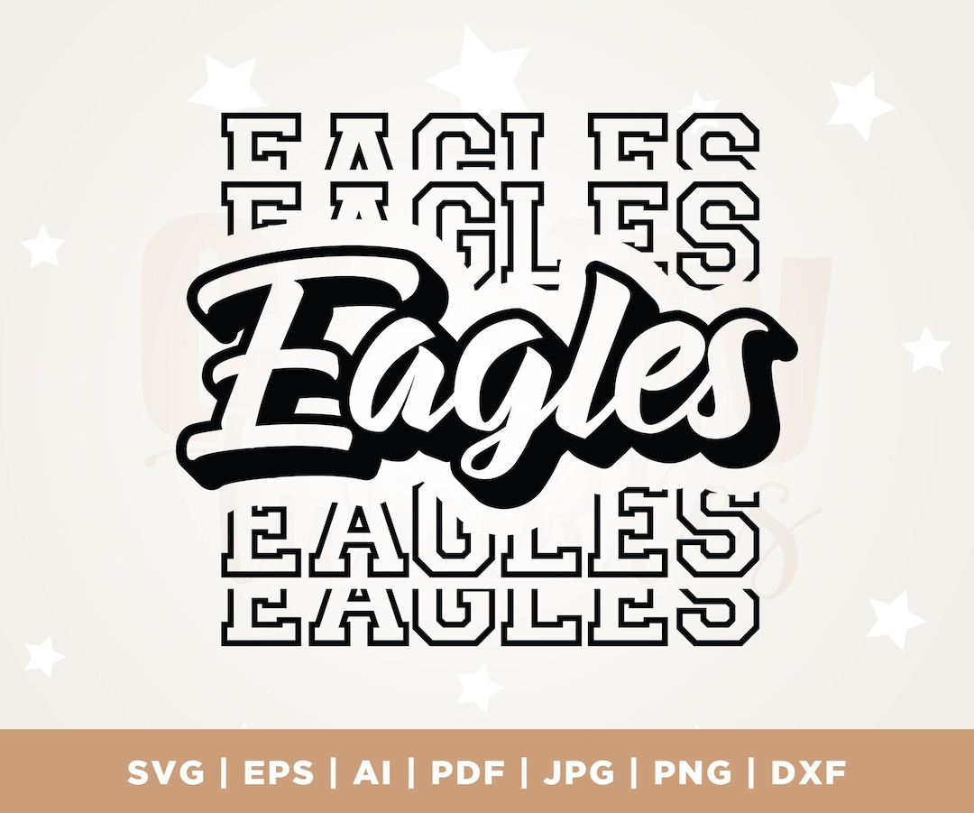 Eagles Tee Svg, Eagles Svg, Eagles Shirt Svg, School Spirit, Cute ...