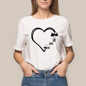 Camping Heart SVG, Love to Camp Svg, HTV Cut File, Vinyl Decal Cut File ...
