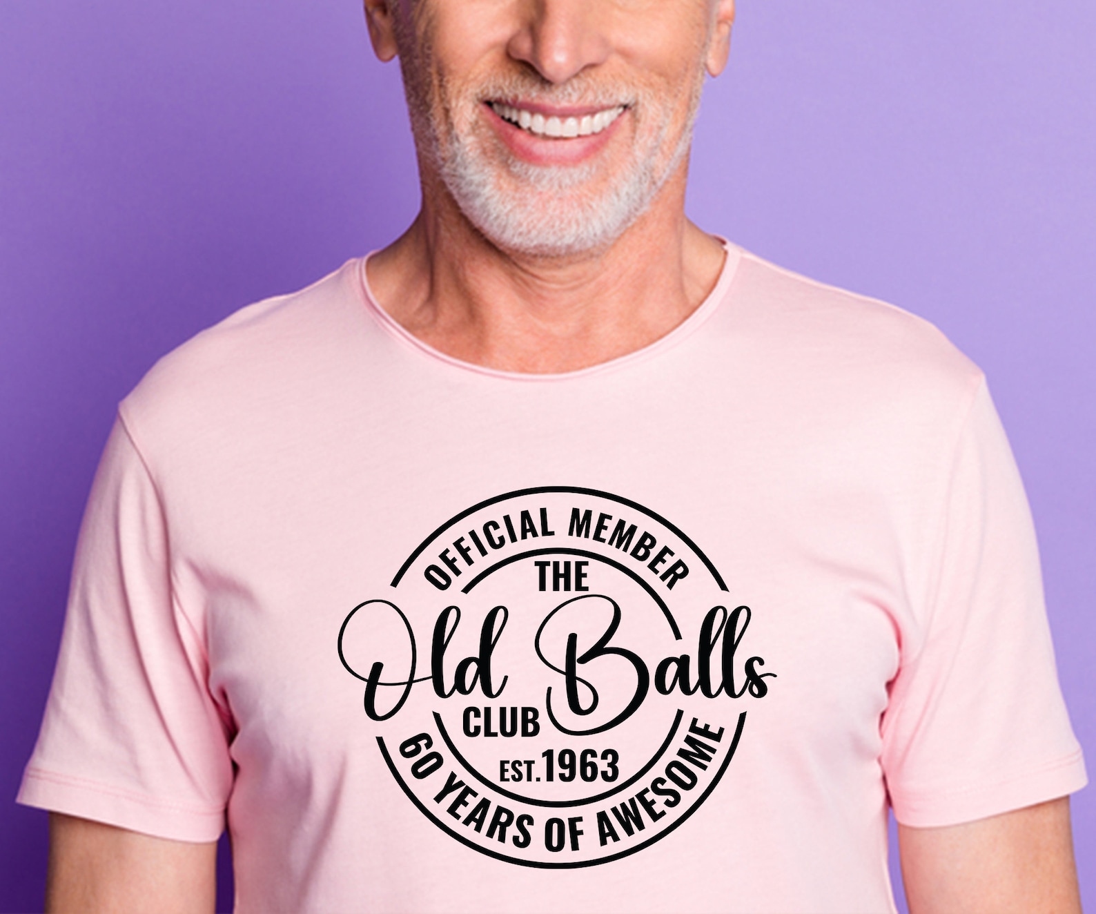 60th Birthday Svg, Official Member the Old Balls Club Est 1963 Svg ...