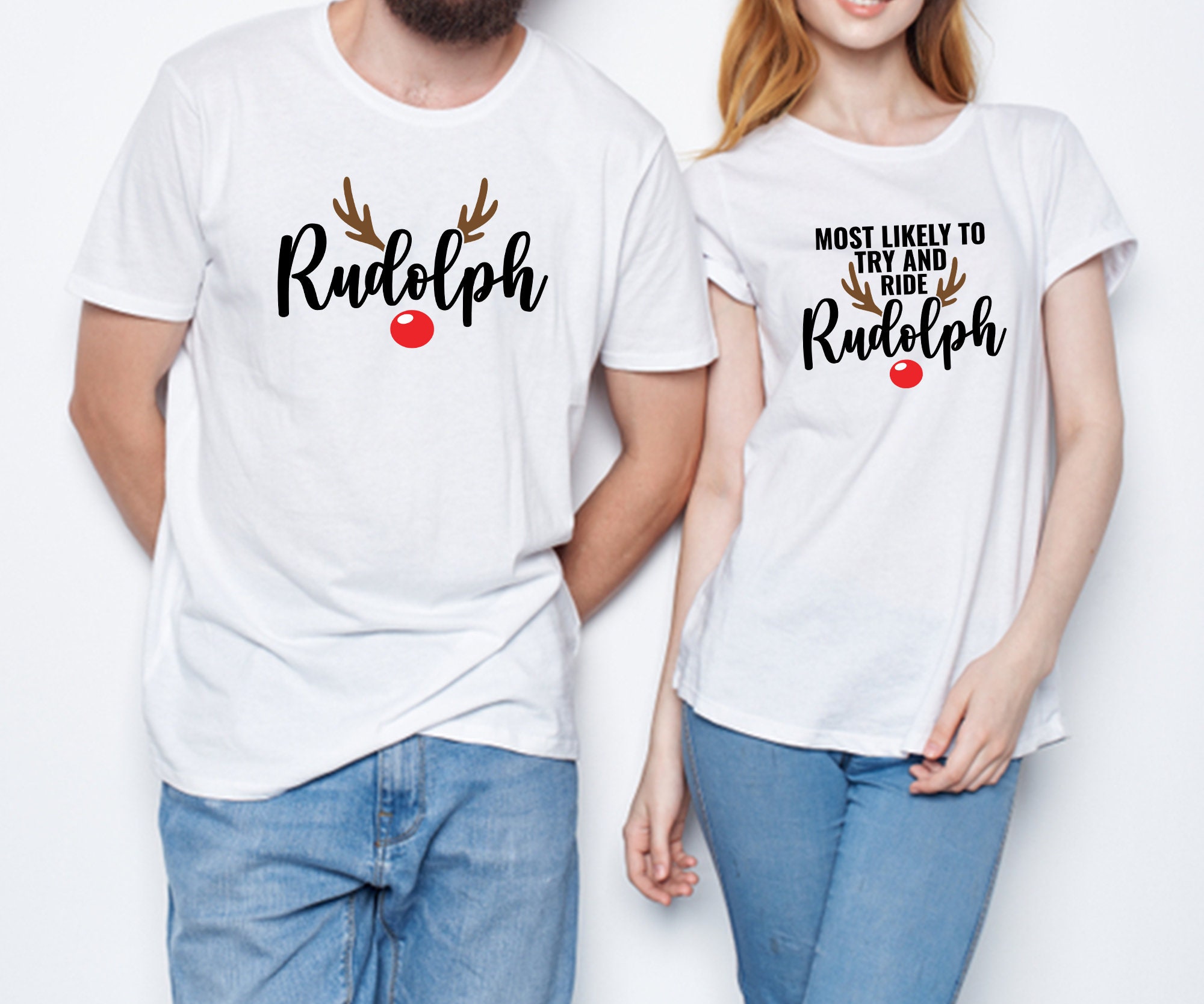 Most Likely to Try to Ride Rudolph, SVG, Cricut, Sublimation Rudolph ...