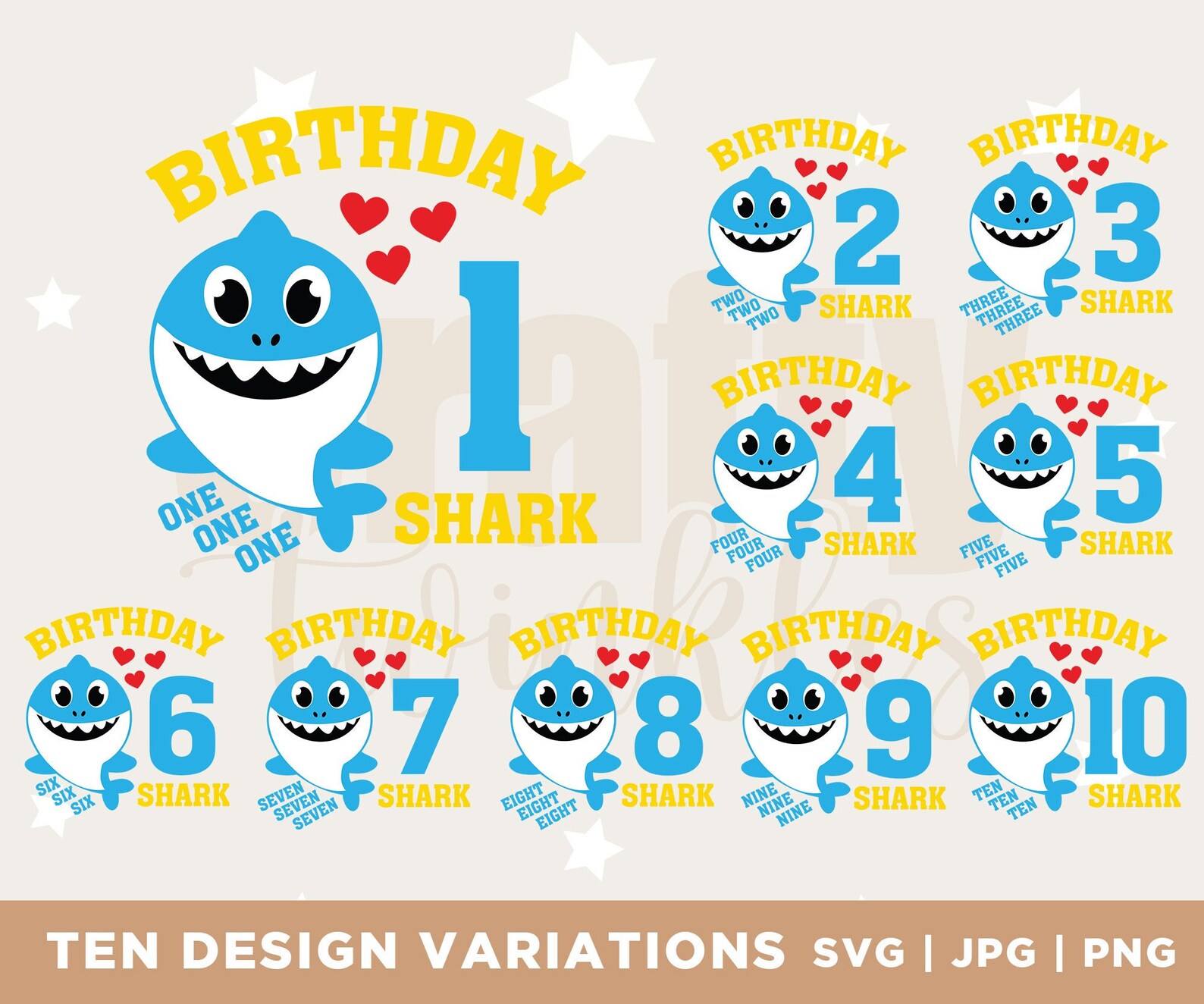 Birthday Shark Svg Shark Doo Doo Svg Shark Birthday Svg - Etsy