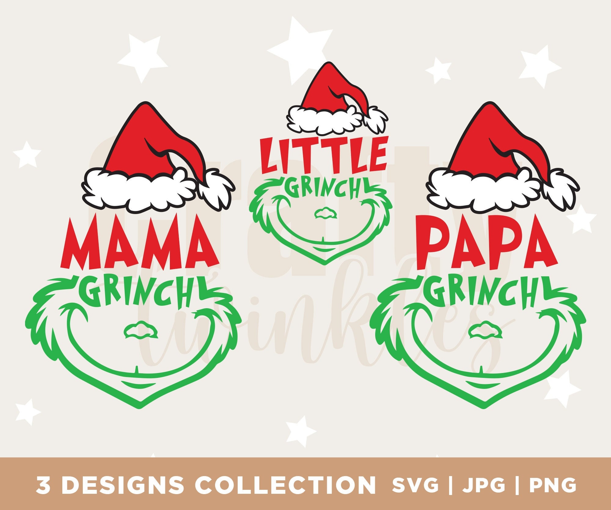 Grinch Family Svg Grinch SVG Team Grinch SVG Papa Mama - Etsy