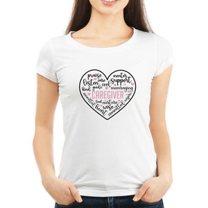 Heart of a Caregiver Svg, Carer Svg, Heart Svg, Shirt, Caregiver Svg ...