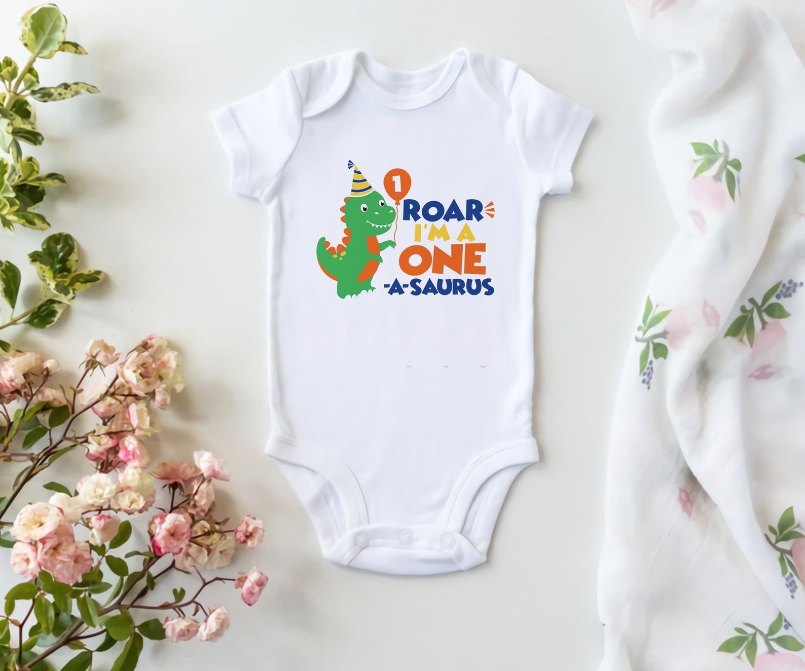 One-a-saurus SVG PNG Cut File, Dino 1 SVG, Dinosaur First Birthday ...