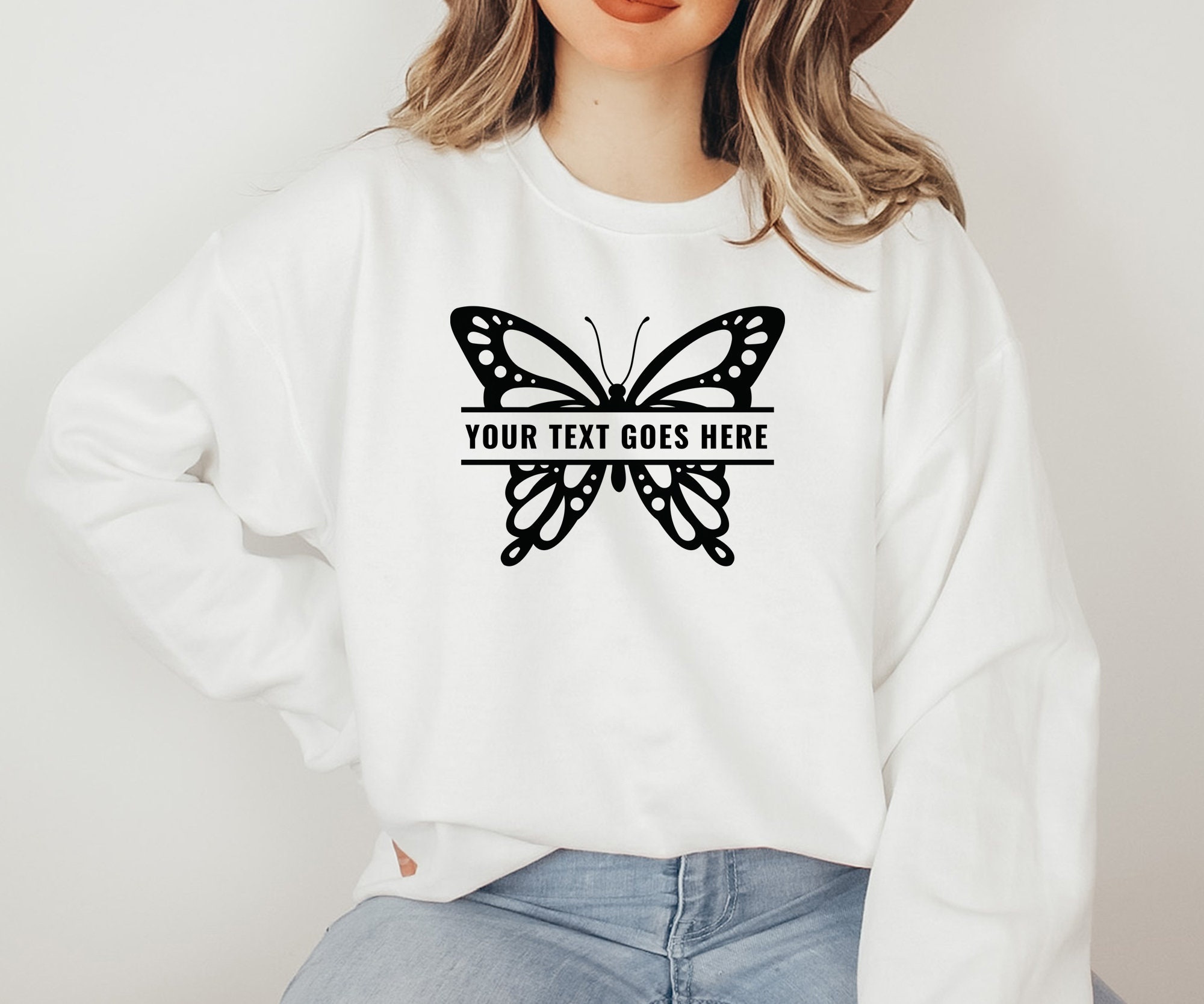 Butterfly SVG Butterfly Split Monogram PNG Butterfly - Etsy