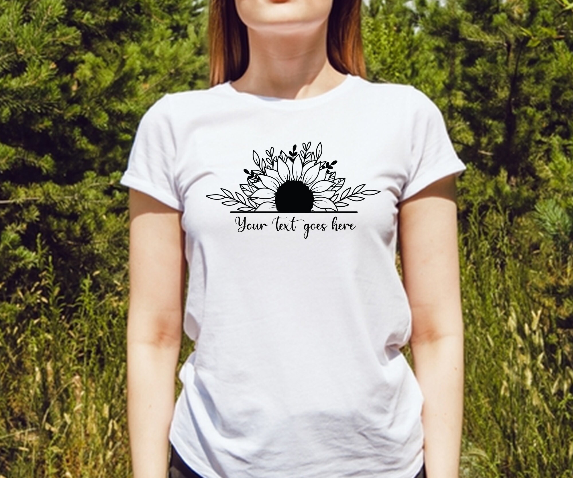 Half Sunflower SVG Sunflower Border SVG Split Sunflower Svg - Etsy ...