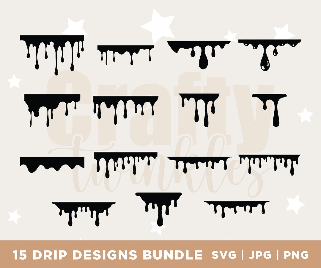 Dripping Borders SVG, Dripping Borders SVG Bundle, Dripping Svg ...
