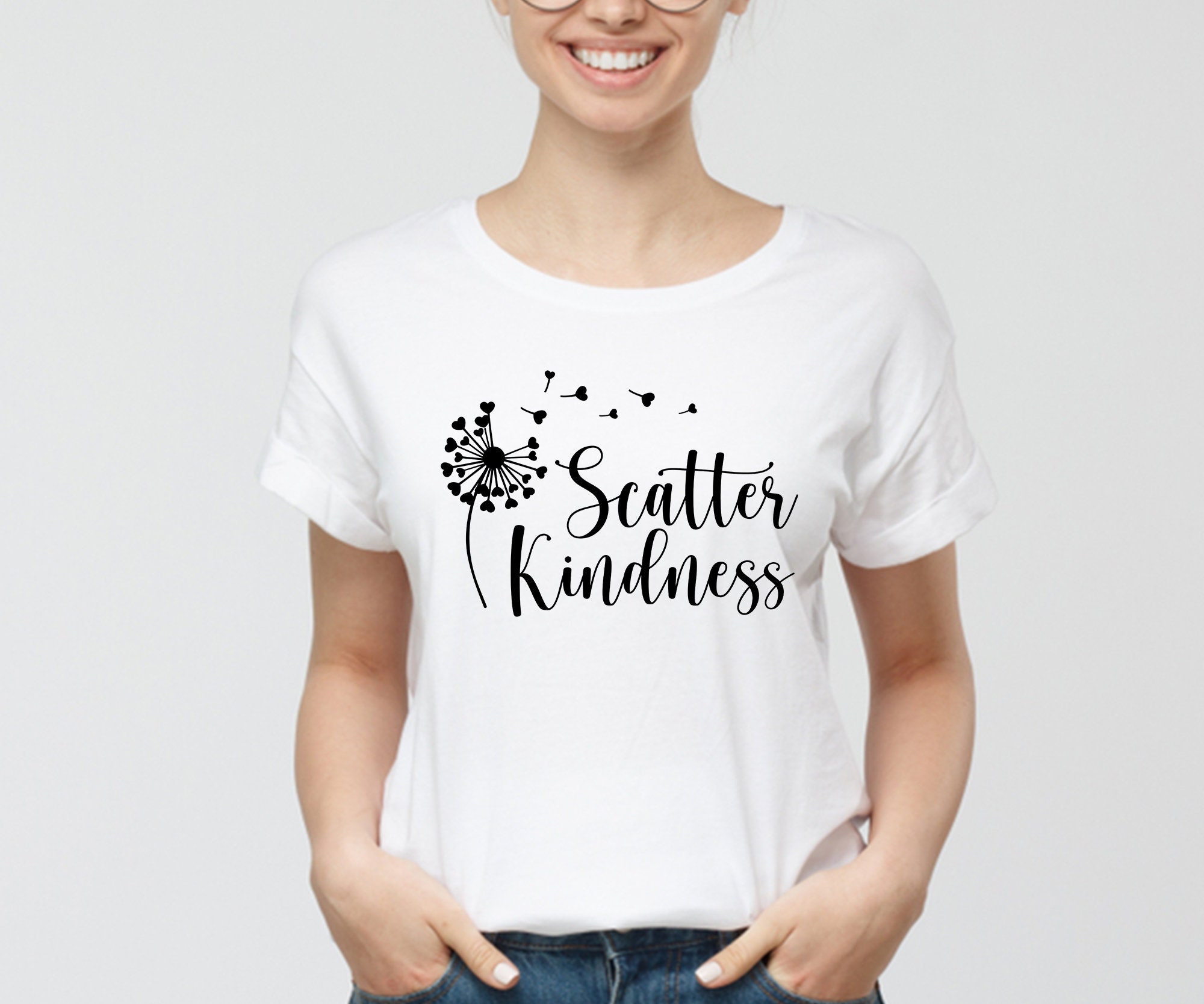 Scatter Kindness Dandelion Svg Dandelion Svg Heart Dandelion - Etsy