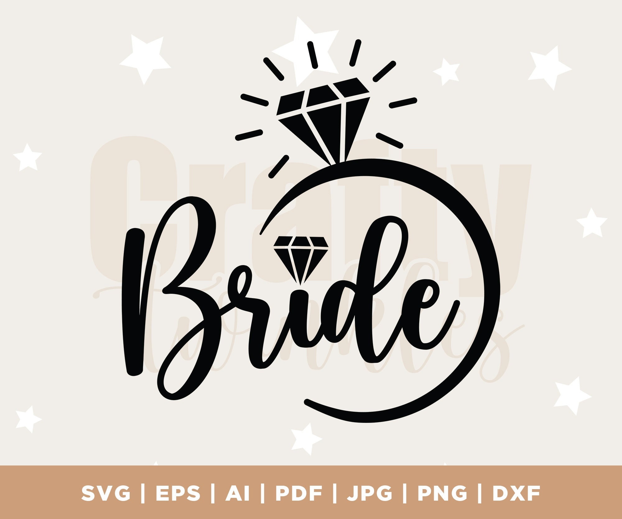 Bride Bride Svg Wedding Svg Heart Svg Diamond Ring Bridal - Etsy UK