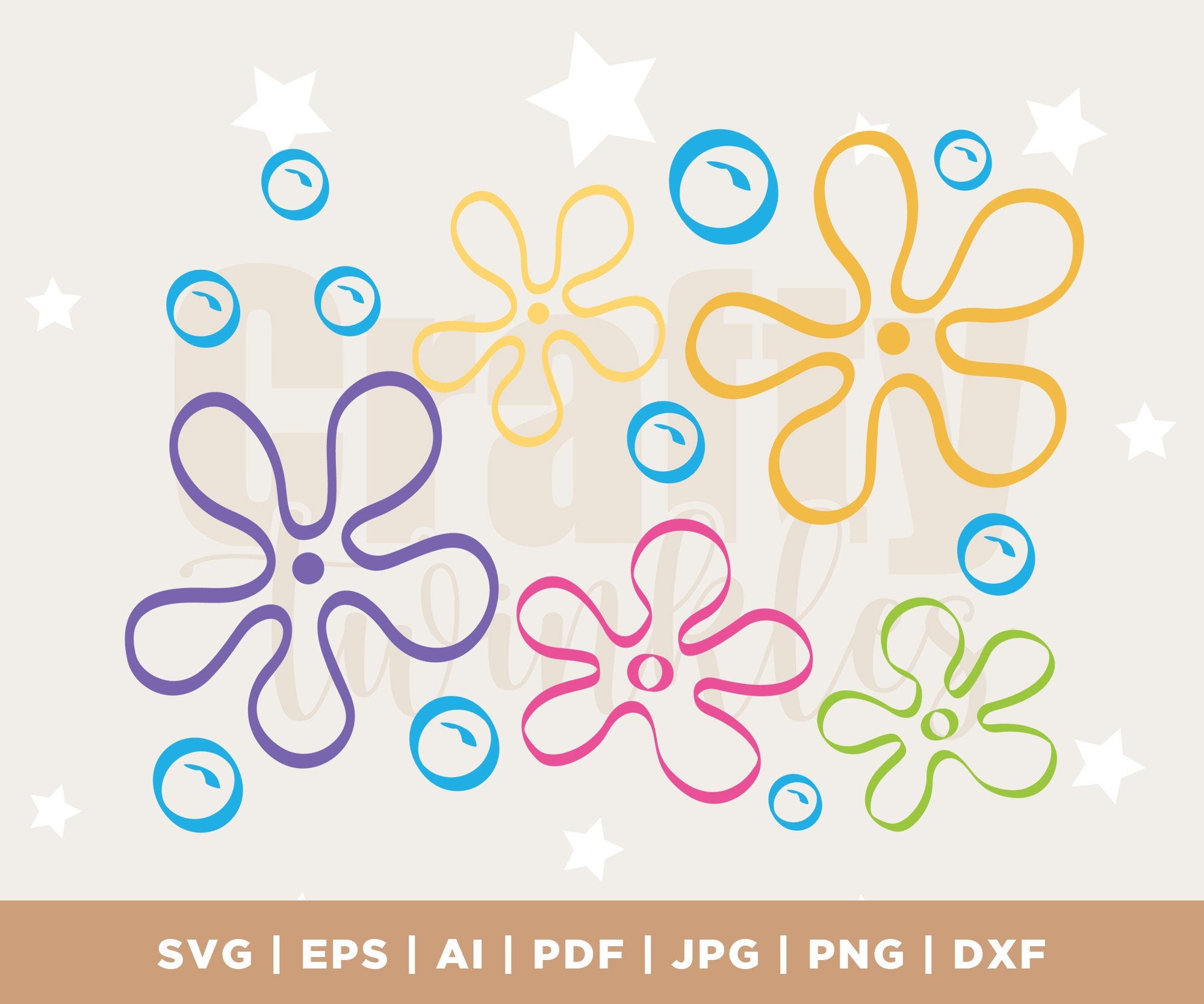 Spongebob Flowers In The Sky