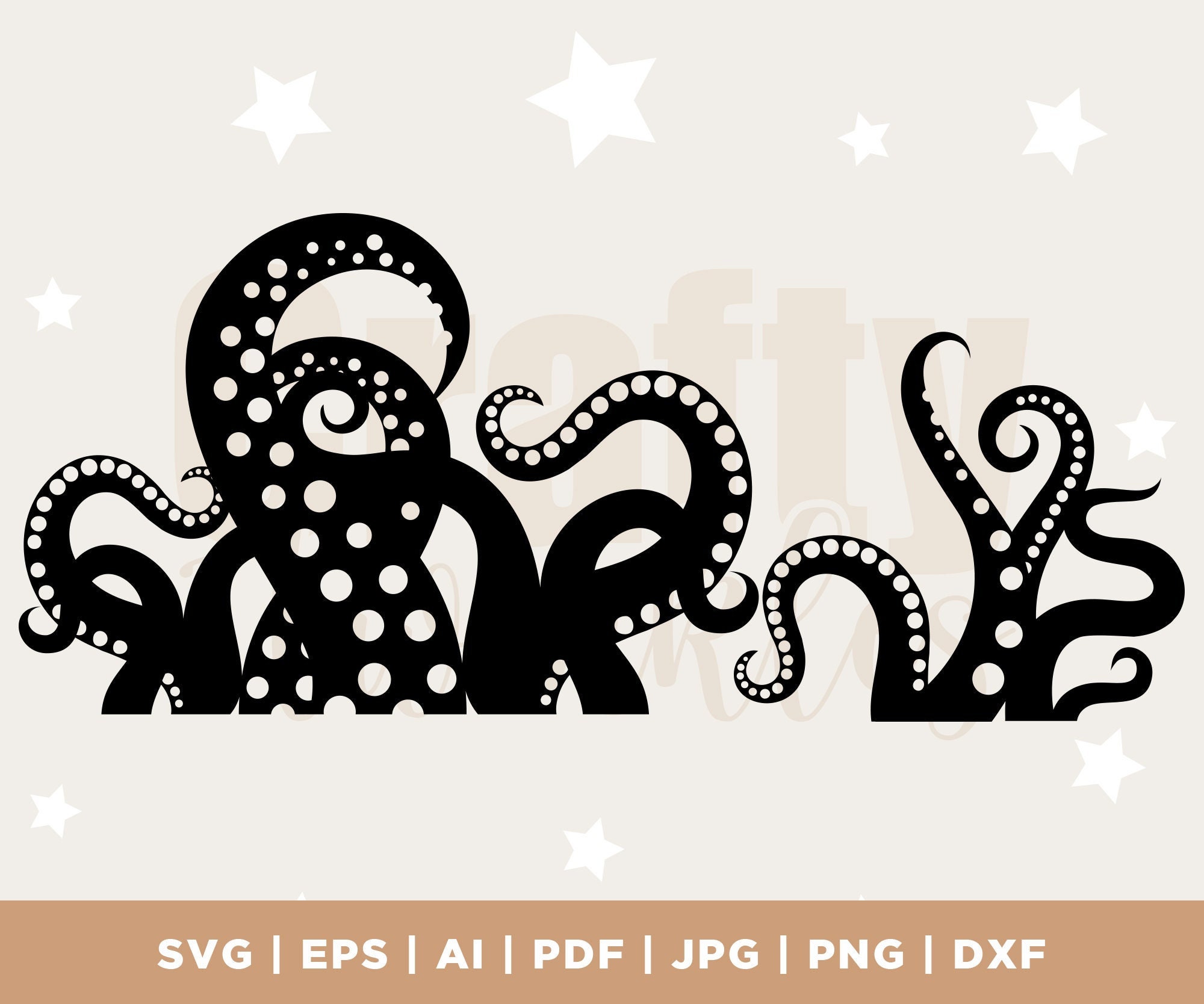 Tentacles SVG Sea Monster SVG Cut File Design for Cricut - Etsy Singapore