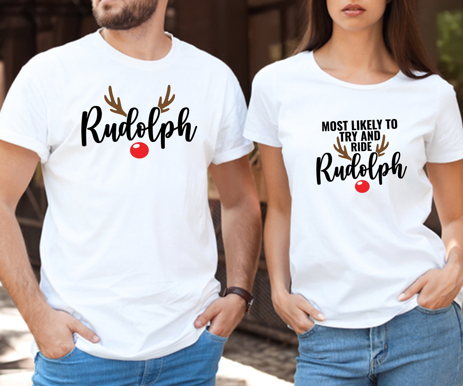 Most Likely to Try to Ride Rudolph, SVG, Cricut, Sublimation Rudolph ...