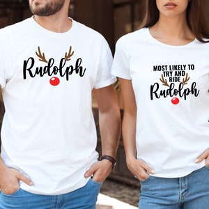 Most Likely to Try to Ride Rudolph, SVG, Cricut, Sublimation Rudolph ...