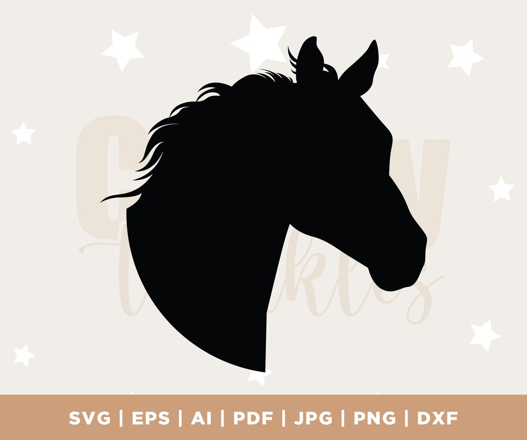 Horse Head Svg, Horse Svg, Stallion Svg, Horse Lover, Vector Cut File ...