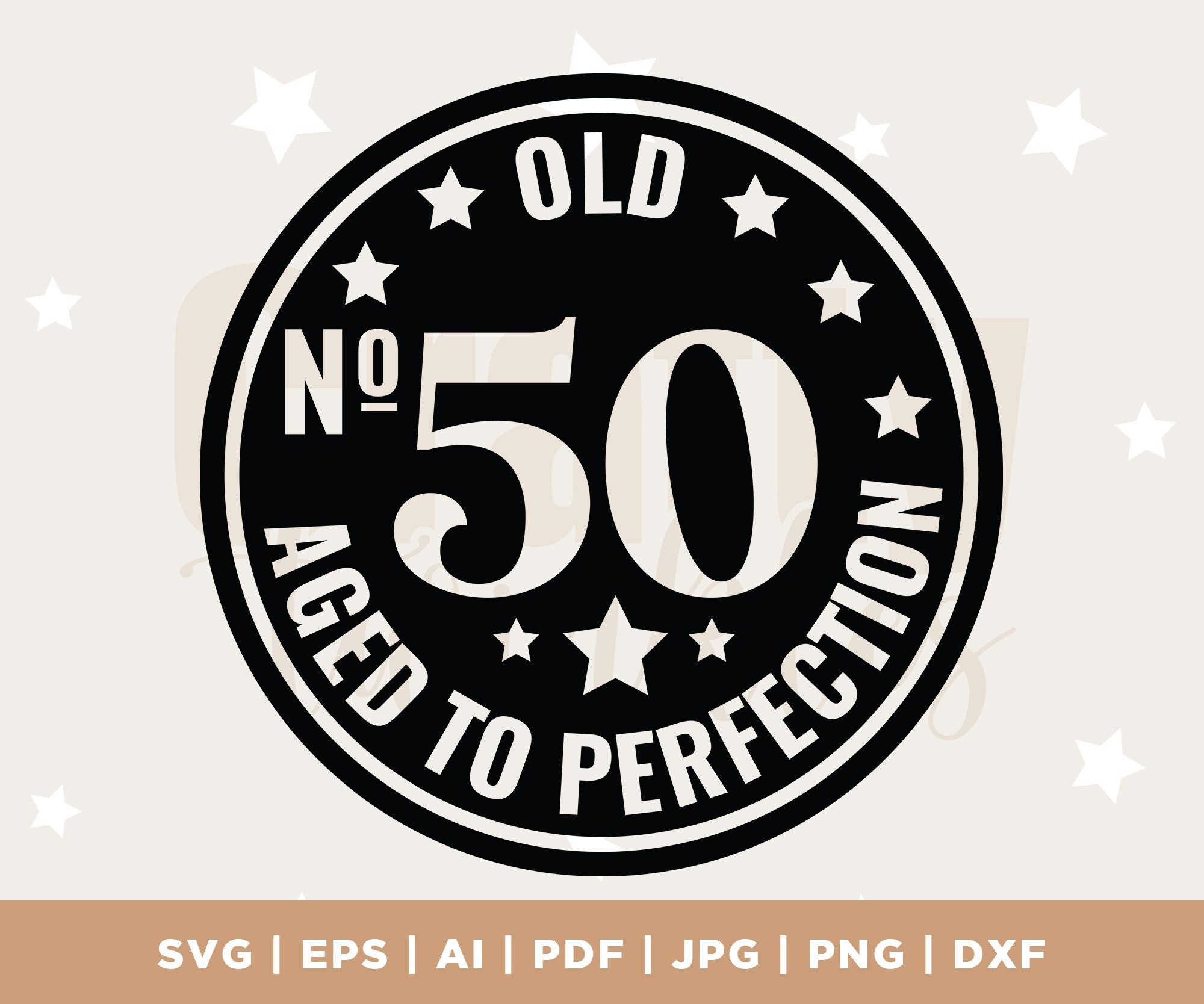 50th Birthday Svg 50th Svg Old Number 50 Svg 50th Cut File - Etsy