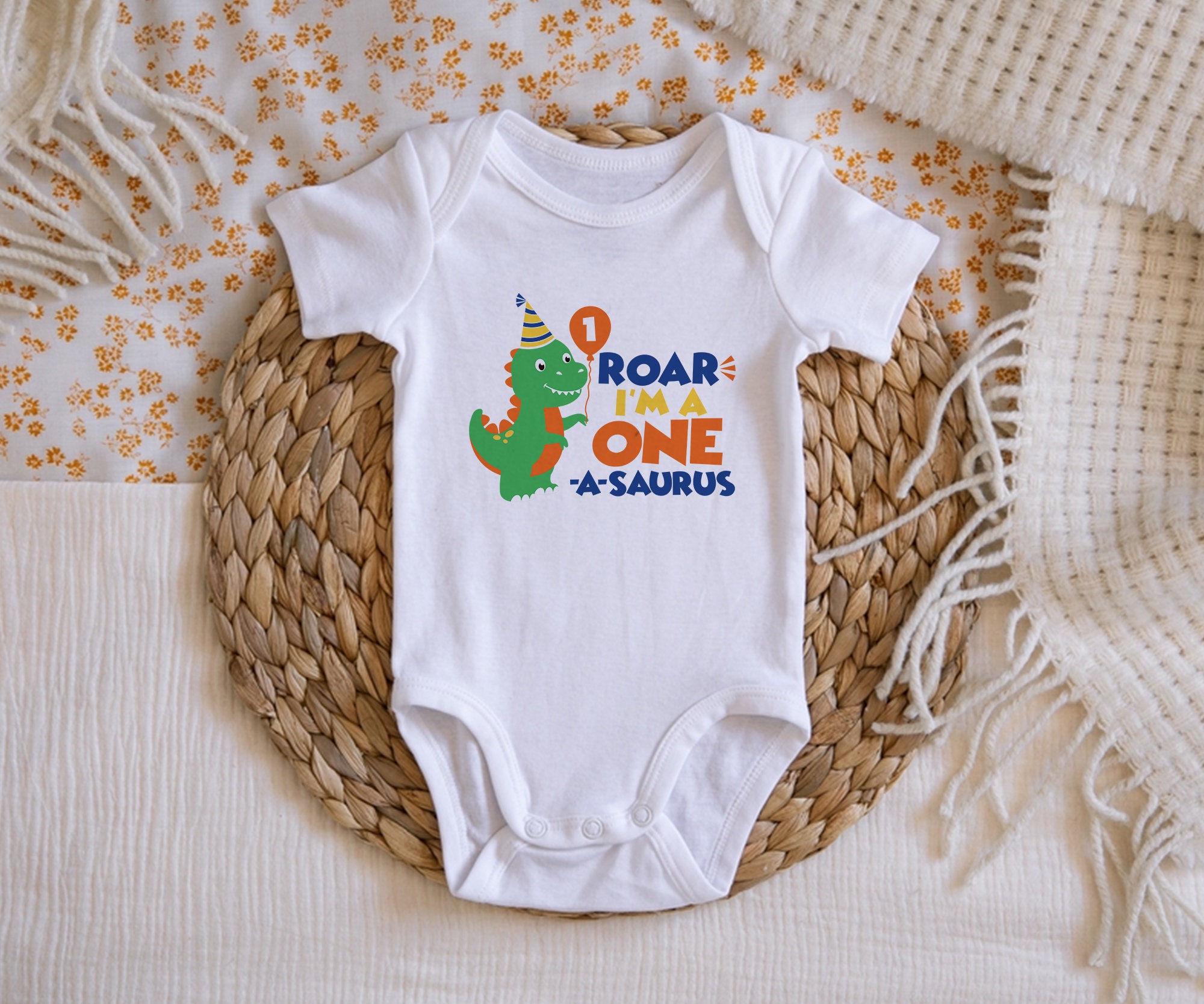 One-a-saurus SVG PNG Cut File Dino 1 SVG Dinosaur First - Etsy España