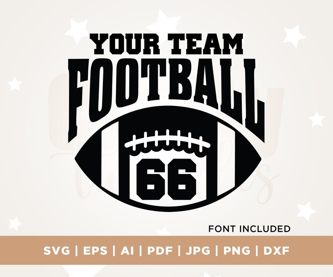 Football Svg, Half Football Png, Football Season Svg, Cricut, Custom ...