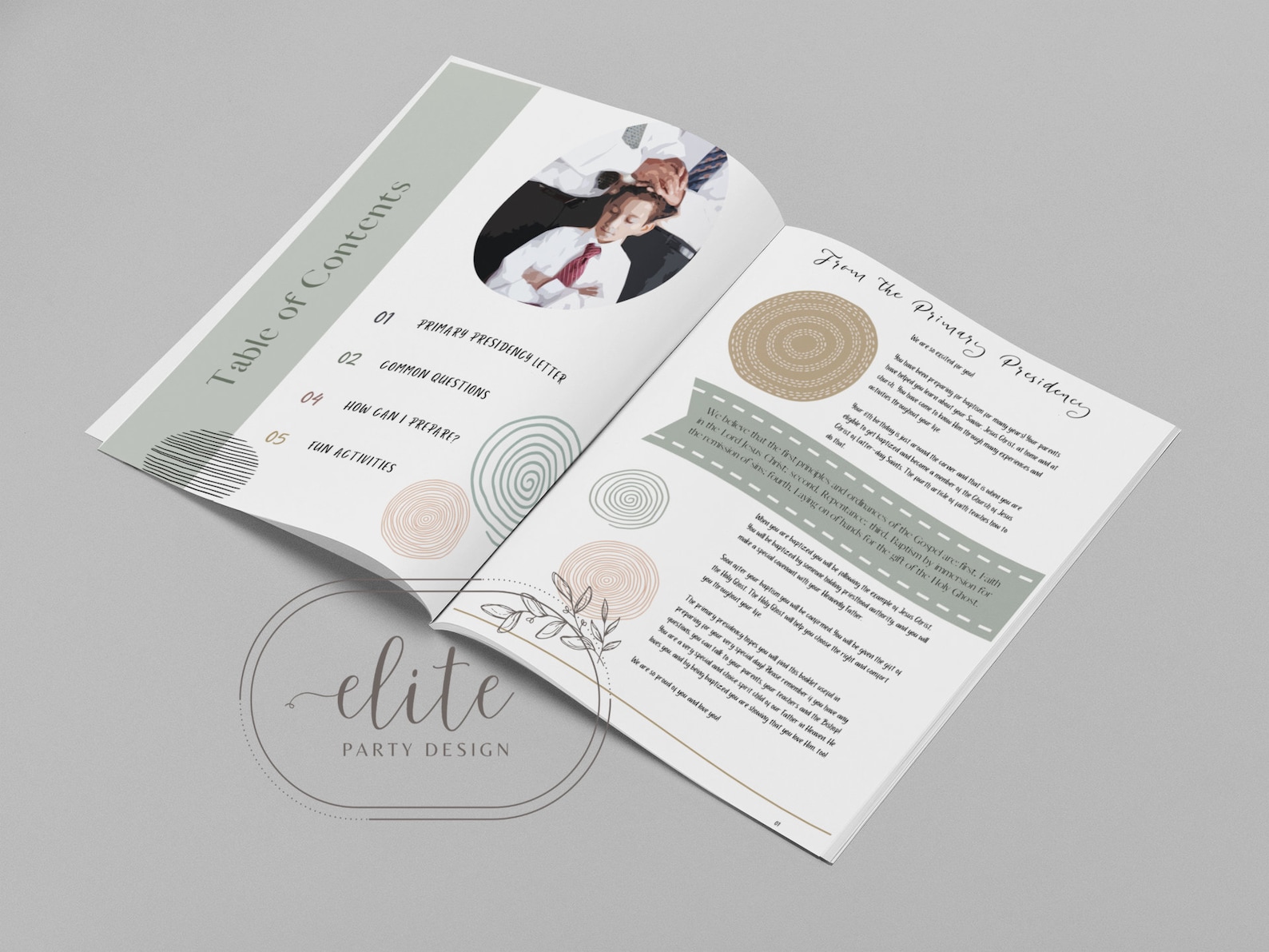 Preparing for My Baptism Booklet, Editable in Canva, Digital File, LDS ...