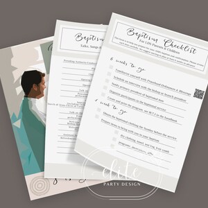 LDS Baptism Check List, Digital Download, LDS Baptism, Baptism ...