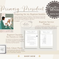 LDS Baptism Checklist SUD Spanish - Etsy