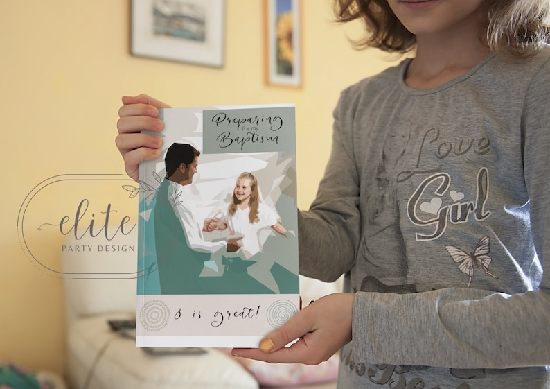 Preparing for My Baptism Booklet, Editable in Canva, Digital File, LDS ...