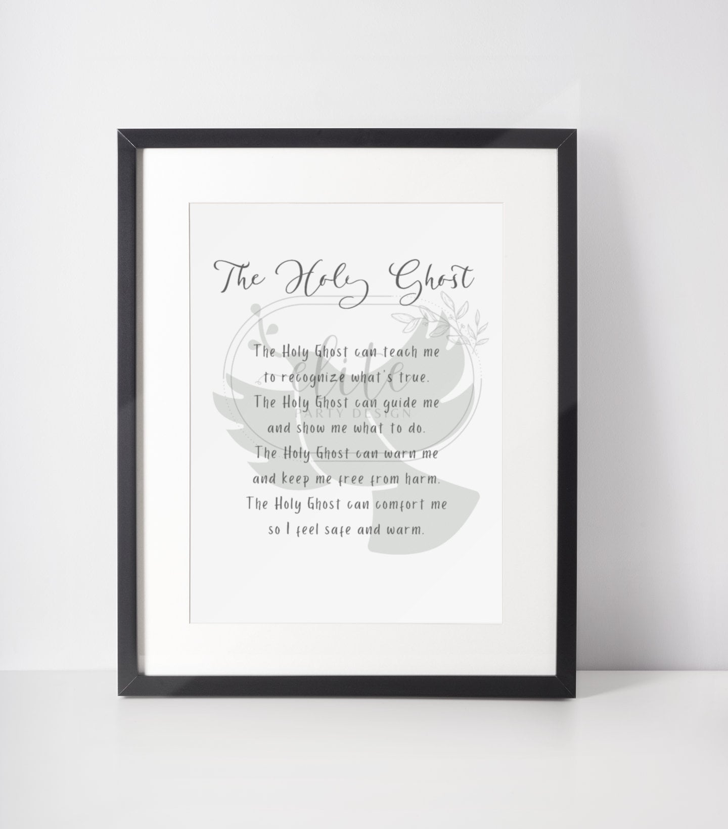 LDS Print, Holy Ghost Poem, Lds Child Baptism Gift, Baptism Gift, - Etsy