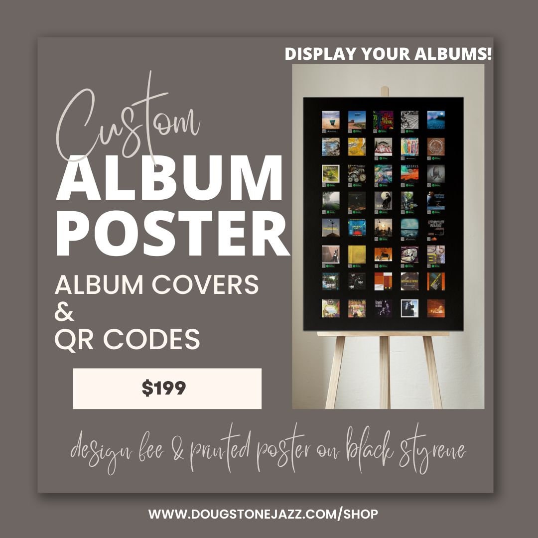 Customized Album Poster for Bands or Musicians; 16x24 Black With Album ...