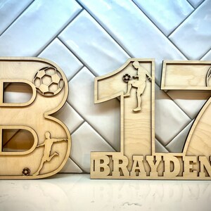 Custom Senior Wood Athlete Number, Custom Senior Wood Athlete Letter ...
