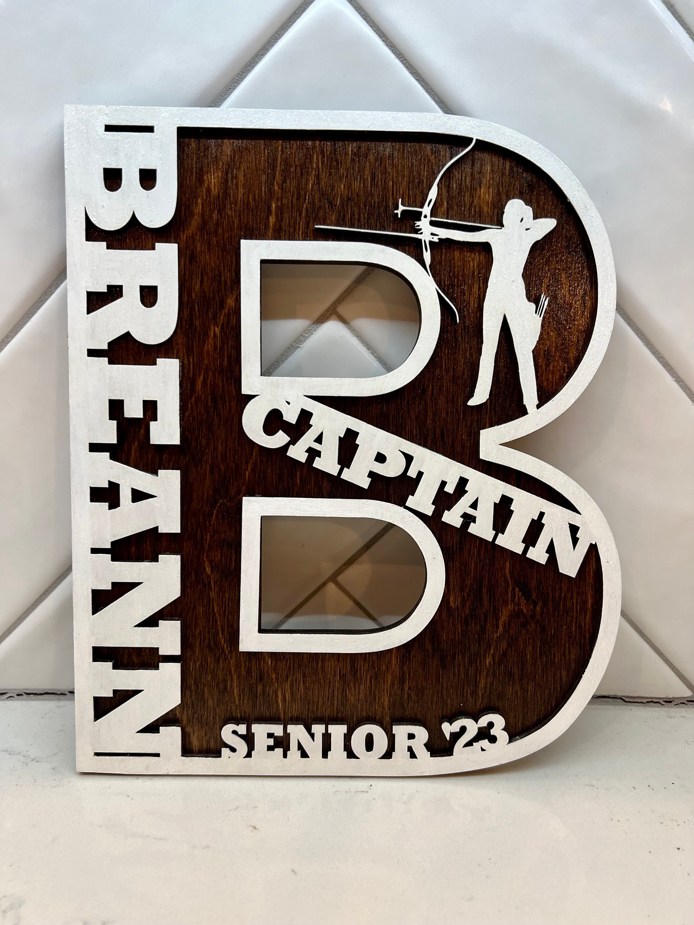Custom Senior Wood Athlete Number, Custom Senior Wood Athlete Letter ...