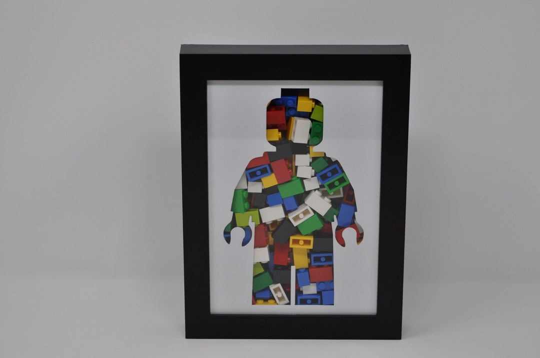 Lego Man Shadow Box Art 6x8 - Etsy