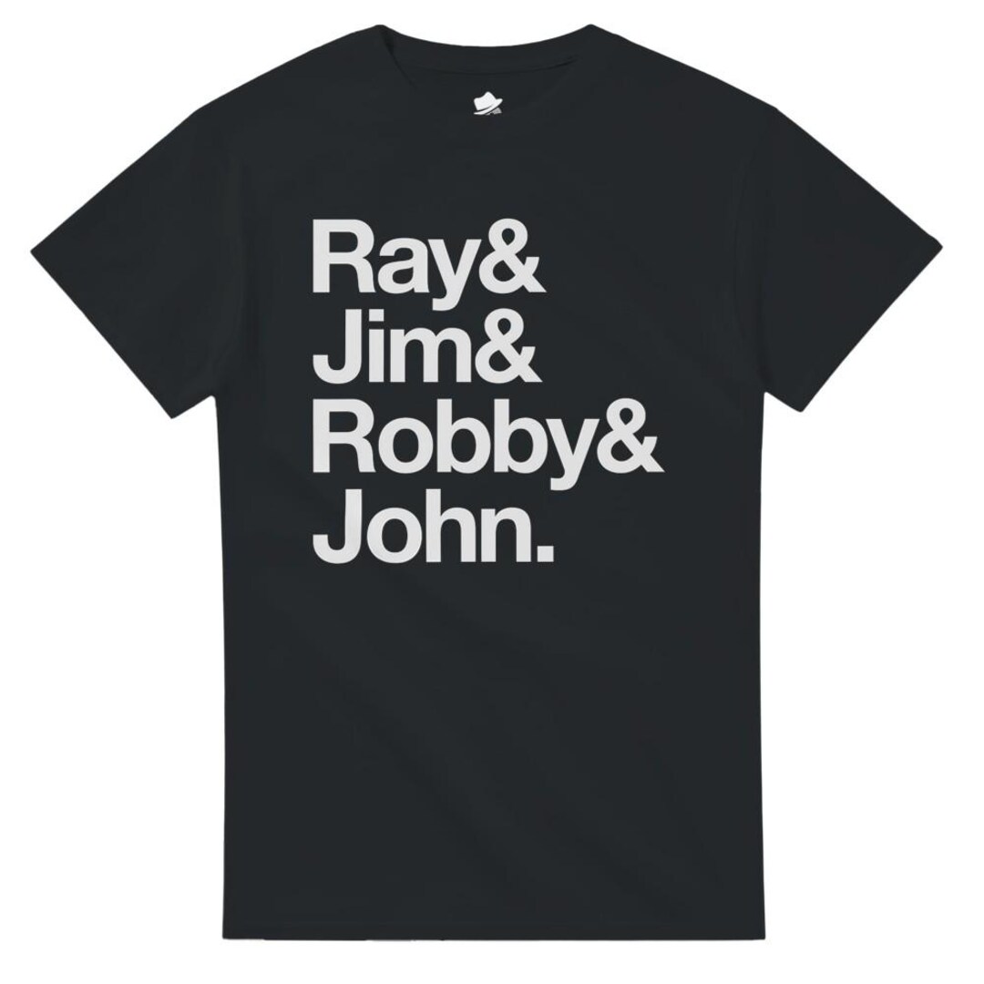 Band Member Names T-shirt Jim Morrison Ray Manzarek Robby Krieger John ...