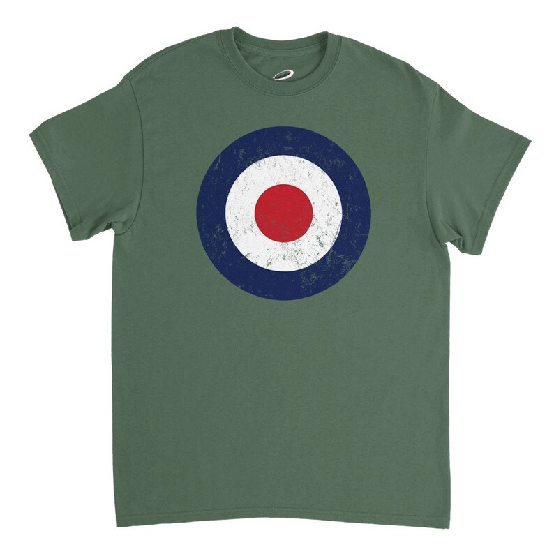 T-shirt Royal Air Force Shirt RAF Shirt RAF Roundel Target Bullseye Red ...